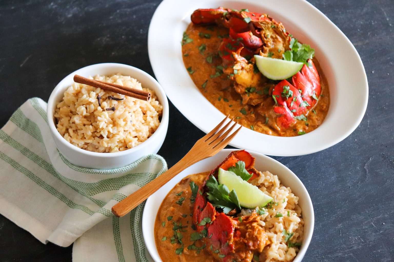 Masala Lobster Tails with Coconut Rice - Mazzetta Company | The worlds ...